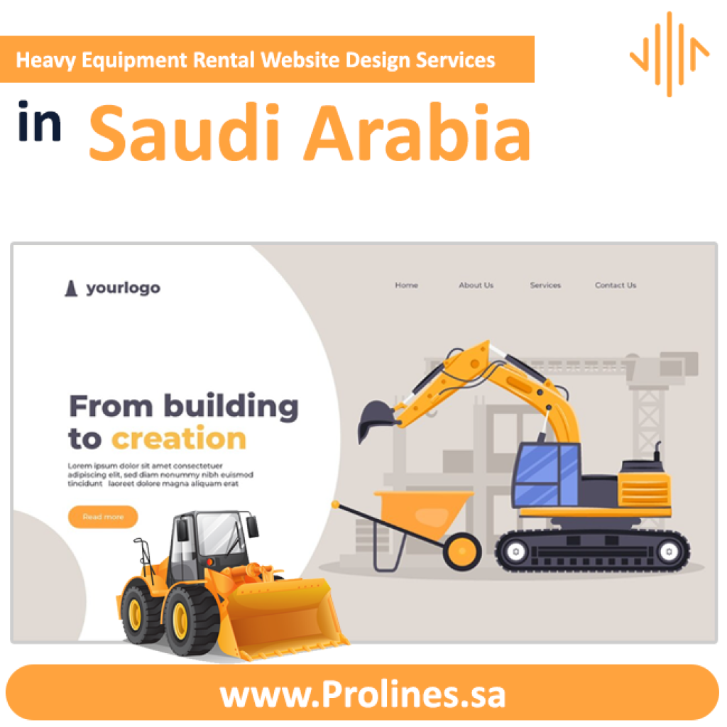 Heavy Equipment Rental Website Design in Saudi Arabia | Prolines